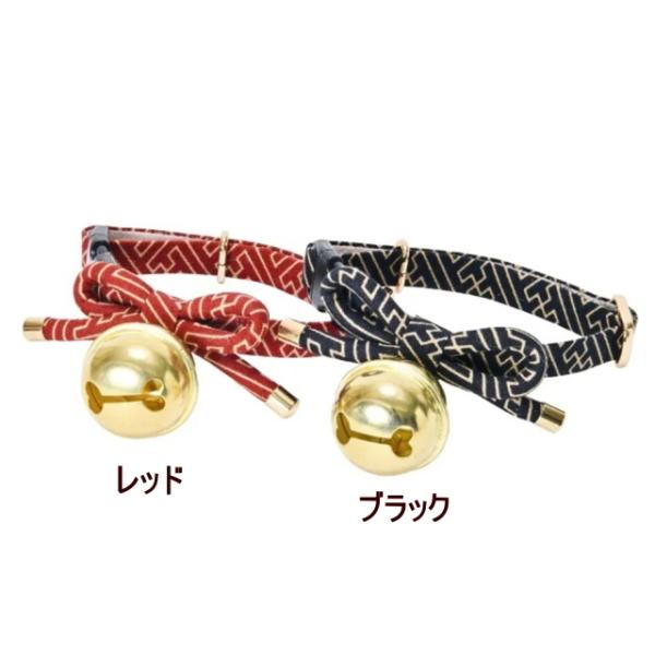 ■特長□卍が途切れることなくつながっていることから、繁栄や長寿を願うめでたい模様だとされている紗綾形。そんな伝統的和柄生地に金の一寸鈴がベストマッチした猫首輪です。□和柄と大鈴の名コンビをお楽しみいただけます。■安心のセーフティーバックル□...