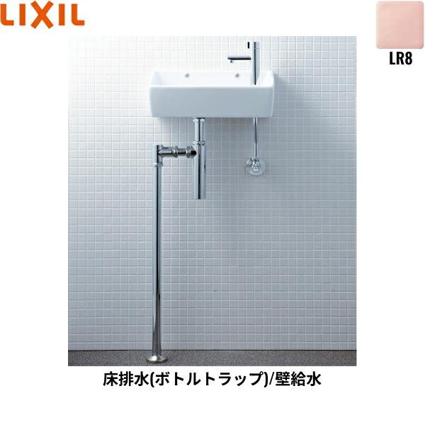 イナックス[INAX]狭小手洗シリーズ手洗タイプ(角形)L-A35HP/LR8ハイパーキラミックカラー：ピンク(受注生産)壁給水床排水[ボトルトラップ]陶器寸法：360x180x130mm一般地・寒冷地共用