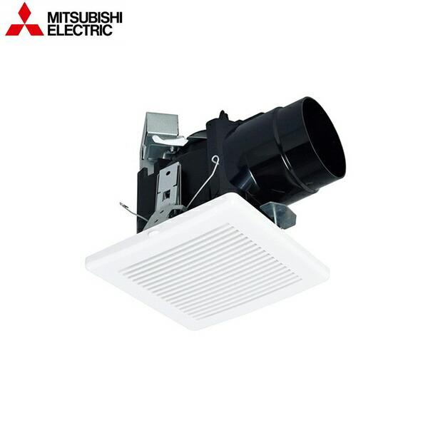三菱電機［MITSUBISHI］ダクト用換気扇 天井埋込形VD-08ZCC8-Cサニタリー用トイレ(小空間)専用風圧式シャッター丸穴据付タイプグリル部と羽根部にデュアルバリアマテリアル採用接続パイプ：Φ100mm埋込寸法：Φ170mmボディ...