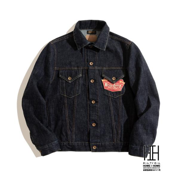 デニムジャケット メンズ おしゃれ スタイリッシュ Type III Jacket Gジャン Denim 14.8oz 100%綿 古着 コレクション ビンテージ ジージャン 春 秋 コート お兄系 カジュアル  アウトドア キャンプ アメ...