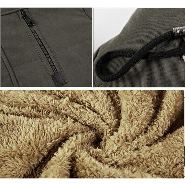 中綿ジャケット メンズ 裏起毛 ファー付き ミリタリージャケット 保温 防風 防寒 7XLまで 冬物 大きいサイズ :zm7176:JustMode - 通販 - Yahoo!ショッピング