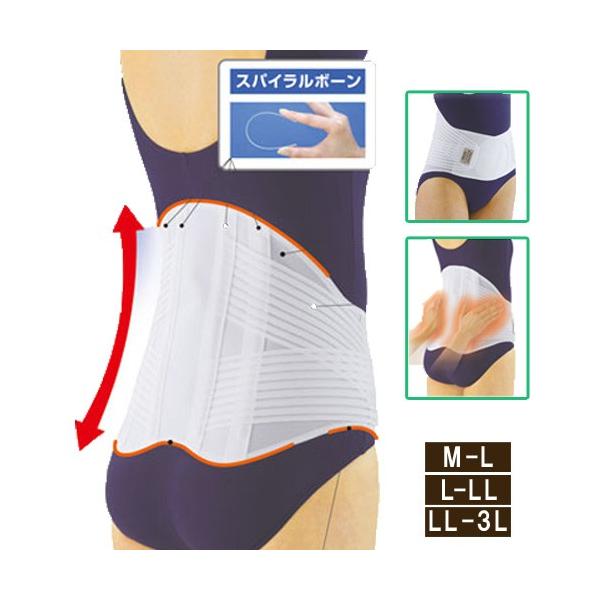 【商品名】幅広腰椎コルセット M〜3L【素材】ナイロン・ポリウレタン・その他【適応ウエスト(約)】M〜L：64〜77cmL〜LL：69〜85cmLL〜3L：77〜93cm【生産国】日本製【洗濯表示】■手洗い可■タンブル乾燥はお避けください。...