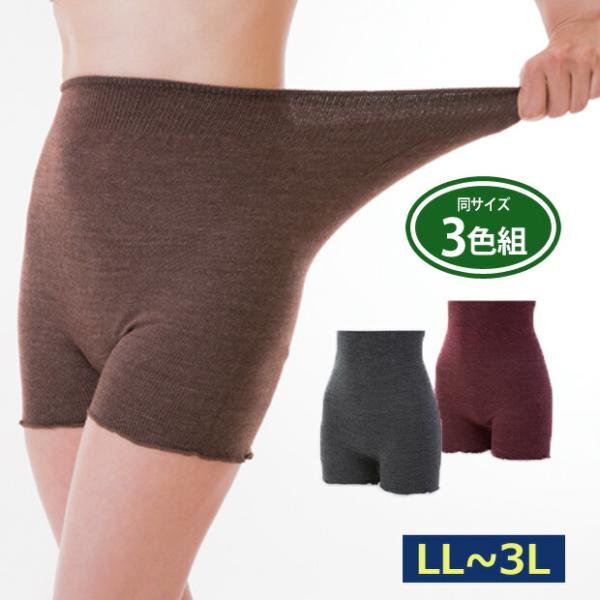【商品名】杢調あったかパンツ 3色組 LL〜3L【素材】アクリル85％・ポリエステル15％【適応ヒップ(約)】M〜L：87〜100cmLL〜3L：97〜110cm【洗濯表示】洗濯機【ご注意】※画面上と実物とでは多少色が異なる場合がありますの...