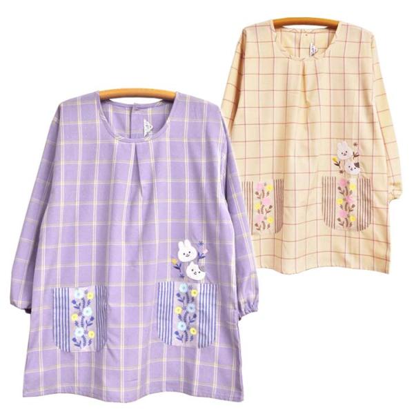 【商品名】おてんばママカッポー うさねこ【素材】ポリエステル85％・綿13％・レーヨン2％【サイズ(約)】M〜L身丈：82cm、身幅：56cm【仕様】背ボタンタイプポケット×2【カラー】パープル・ベージュ【原産国】中国【洗濯表示】洗濯機（ネ...