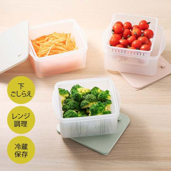 【商品名】Recopoベジスチ(ベジタブルスチーマー) 【材質】ポリプロピレン【サイズ(約)】18×14.4×高さ8.5cm【重量(約)】206g【仕様】満容量：約1.5L耐熱温度：約140℃耐冷温度：約−20℃使用不可：オーブン・直火・食...