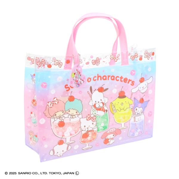 サイズ：高さ26×幅34×マチ12cm、素材：塩化ビニル樹脂、