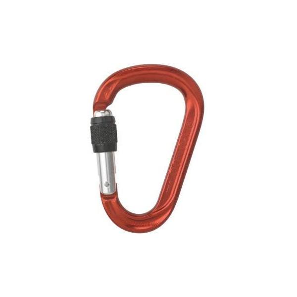 堅牢なHMS型カラビナ、1個入り、サイズ：110×72mm/ゲート幅28mm、質量：90g 、ロック：Key　Lock、強度：クローズドゲート：23kN、オープンゲート：7kN、マイナーアクシス：10kN、オーストリア製、
