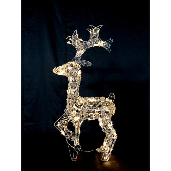 防水規格：IPX4、電球色LED72球、常点灯、サイズ：約幅38×高さ75×奥行13cm、重量：約2kg、材質：銅線・アクリル、4.5Vアダプター付、消費電力：1W、メーカー直送につき、欠品の場合があります。季節品につき返品不可となります。...