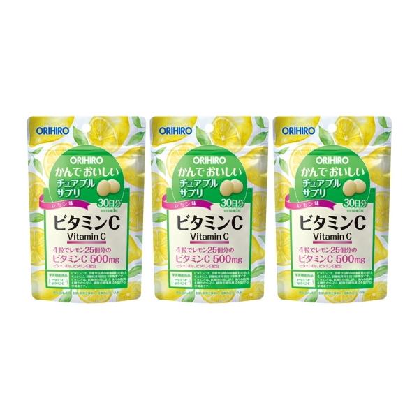 【送料無料発送品】ビタミンCを美味しく摂取できるレモン味のチュアブル製品です。１日目安量4粒でレモン25個分のビタミンC500mgが補給できます。【アウトレット品】商品内容には問題ありません。パッケージの一部に多少のキズ・よごれがあります。...