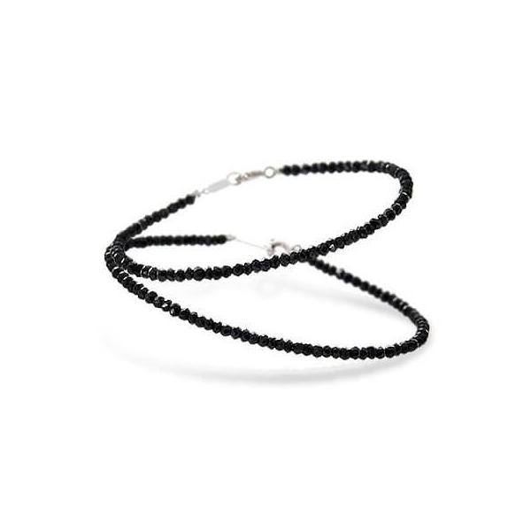 モダンな雰囲気で２人の手元を彩る、シックなカラーのブラックスピネルペアブレスレット。コーディネートしやすいスリムなデザインで、シーンやスタイルを選ばず合わせて楽しめます。LA PUREZZA ラプレッツァ ブラックスピネルペアブレスレット ...