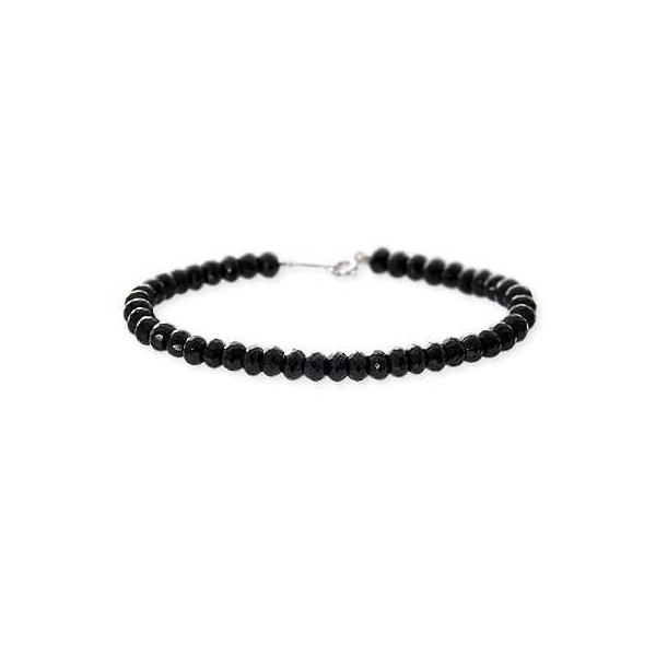手元の動作をスタイリッシュに見せる、洗練された印象のブラックスピネルブレスレット。さりげなく個性を感じさせる程よいサイズで、コーディネートのアレンジも楽しめます。LA PUREZZA ラプレッツァ ブラックスピネルブレスレット ブラックスピ...