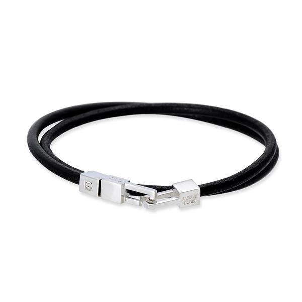 TAPIRUS タピルス レザーブレスレットシルバー レザーブレスレット ダイヤモンド 彼氏 誕生日プレゼント 記念日 ギフトラッピング あすつく タピルス  送料無料