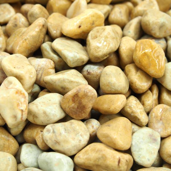 品名: レモンイエロータンブルサイズ: 3分 (10~15mm)種類・材質: 石灰岩建築資材の用途: 床材｜ガーデニング｜庭｜庭石｜敷き砂利原産国/製造国: ベトナム