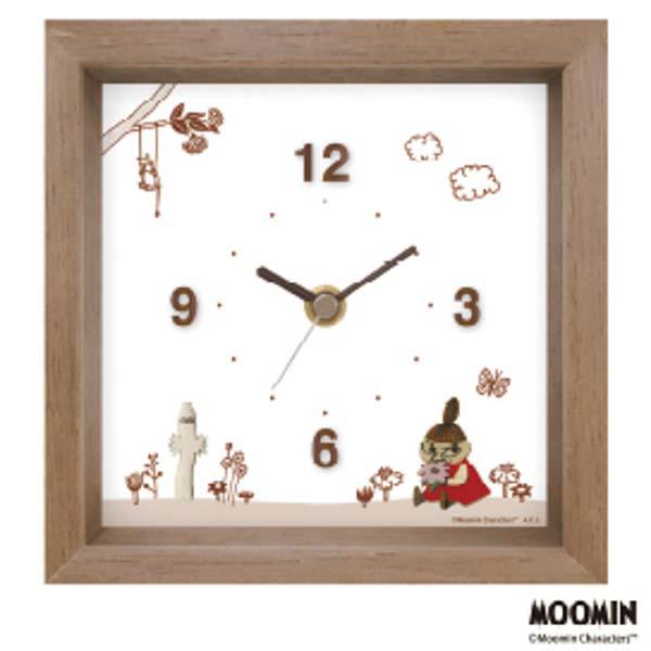 【包装なしを選択することで、資材の削減とごみの増加を防ぐことができ地球環境の保護と持続可能な社会の実現（SDGs）に貢献することになります。 】人気のウッドパーツシリーズにムーミンの卓上クロックが新登場。インテリアとしても合わせやすいシンプ...
