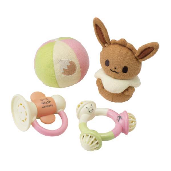 【包装なしを選択することで、資材の削減とごみの増加を防ぐことができ地球環境の保護と持続可能な社会の実現（SDGs）に貢献することになります。 】成長に必要な遊びが詰まったラトルセット。現品(ぬいぐるみ)約12.6×14×5cmABS、ポリエ...