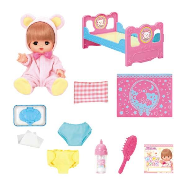 【包装なしを選択することで、資材の削減とごみの増加を防ぐことができ地球環境の保護と持続可能な社会の実現（SDGs）に貢献することになります。 】はじめてメルちゃんに出会うお子さまにおすすめです。「おやすみ」「ミルク」「おきがえ」「おむつがえ...