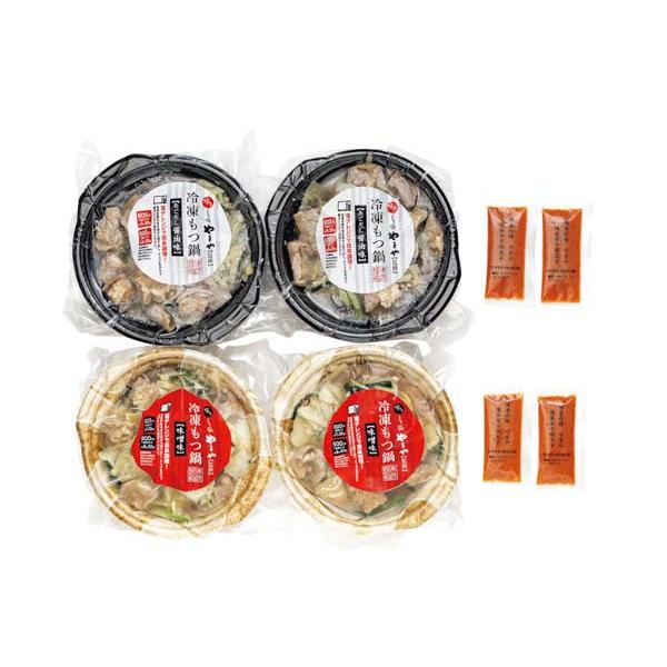 --もつ鍋やまや監修--の電子レンジで簡単に調理ができる個食もつ鍋です。もつ肉、野菜、ちゃんぽん麺が入って、味もボリュームも大満足！あごだし醤油と味噌味の2種類をご用意しました。辛子明太子の小袋が付いて、博多の味をご自宅で手軽に味わえます！...