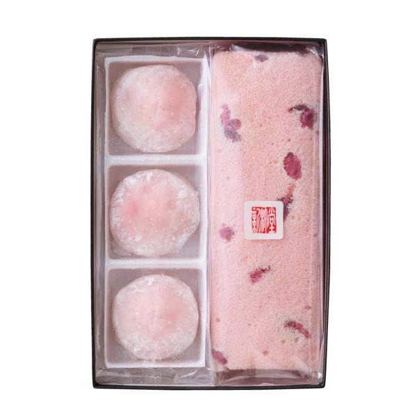 「桜ふわふわ」は桜の塩漬けと桜餡をふわっふわの生地でサンドした和風ケーキ。「苺ムース大福」は甘酸っぱい苺とチーズの特製ムースをやわらかなお餅で包みました。桜ふわふわ×1、苺ムース大福×3原産国または加工地／JPN：日本※アレルギー：卵、乳成...