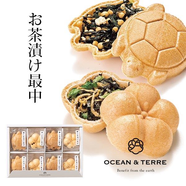 可愛らしい見た目からは想像もできない本格派。想像を超える新しい食感と深い味わいを、お楽しみください。最中(鯛茶漬け)8.3g×1、最中(梅茶漬け)8.1g×1、最中(鮭茶漬け)9.3g×1、最中(たらこ茶漬け)8.1g×1、最中(わさび茶漬...