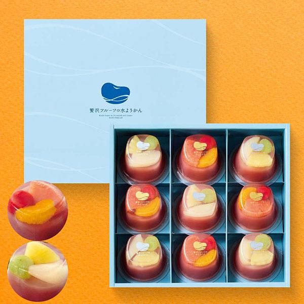 北海道産のしゅまり小豆と十勝小豆をブレンドした、なめらかな口溶けの水ようかんに、3種の果実を合わせました。やさしいあんの風味と、果実の酸味や甘みが織り成す、涼やかな味わいをお届けします。　　　品番：FYA-30　　　内容：ぶどう＆白桃＆パイ...