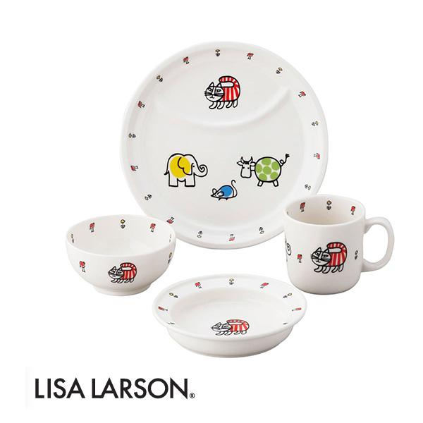 リサ・ラーソンが子供達のために描いたアートが食器になりました。　　　■ 仕様：ライスボウル：本体サイズ(mm)　φ105×H50　/　本体重量(g)　160　/　内容量(満水/ml)　270　　　14cmユニバーサルプレート：本体サイズ(m...