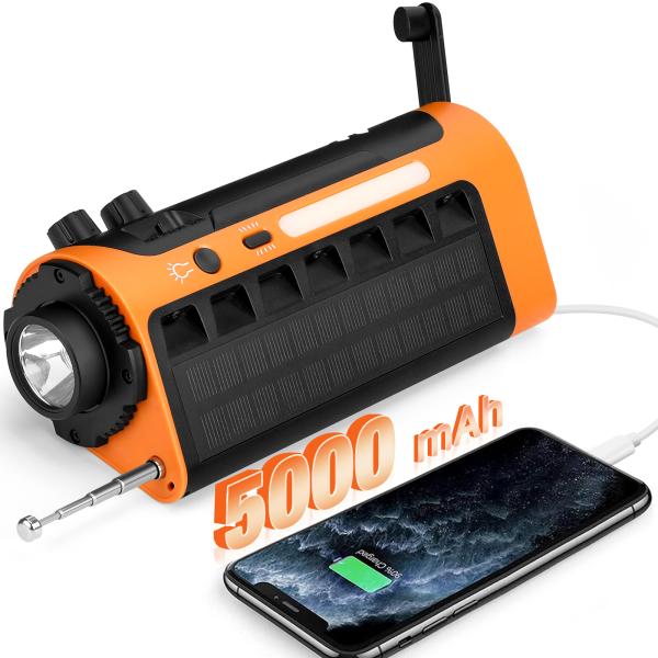 ★【ラジオ機能】AM/FMラジオ（AM：76〜108、FM：520〜1710）に合わせることが出来ます。普段のラジオ鑑賞はもちろん、災害時に情報確保のため、ラジオ機能はかかせません。アンテナを伸ばす事により、電波をより受信しやく、調整する事...