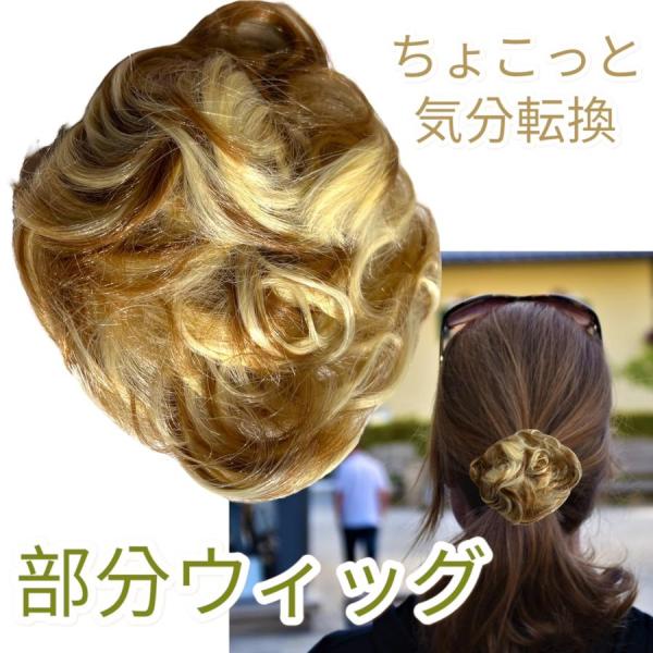 ワンポイントアクセでおしゃれを演出できるお団子ウィッグです。トップ画像のカラーとなります。お団子にした自毛に巻くだけという簡単な付け方！その他工夫次第で色んな付け方も可能です！ゆるふわスタイルにヘアアレンジ出来るのが嬉しいですね♪ファッショ...