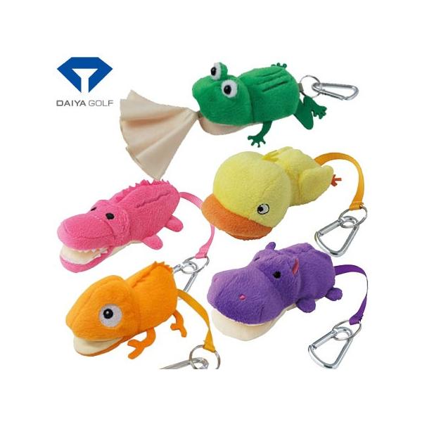 【15時までであす楽対応！ 月〜土曜日営業】【ナビ等の画面やサングラスにも】動物たちがかわいいマイクロファイバー製ボール拭き!●口の中に収納しているマイクロファイバークロスでボール等を綺麗に!●動物たちのお腹の部分もマイクロファイバー製なの...