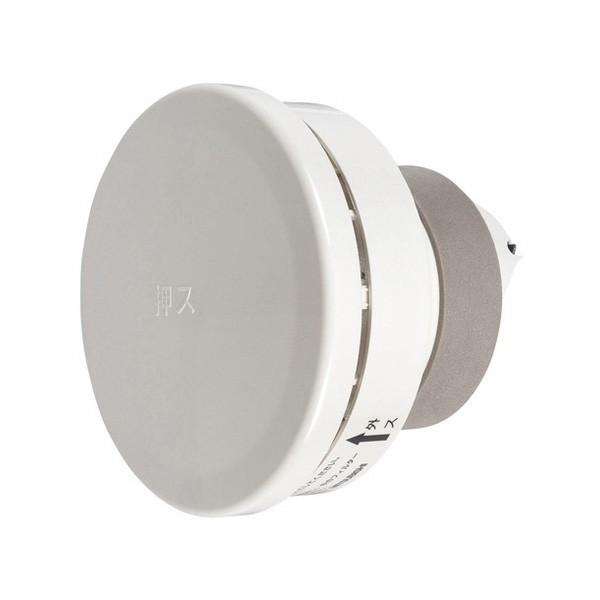 ●開閉がスムーズなワンプッシュ方式●過給気防止機構付（風圧式シャッター付）●外気清浄フィルター付（不織布フィルター：質量法捕集率約75％）●適用パイプ：φ100mm●質量：0.3kg●材質：プラスチック製●通過風量（目安）27m3／h●※屋...