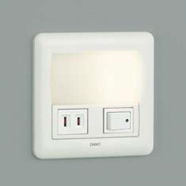 ●電球色　2700K・Ra85●ランプ付●LED電球 0.5W（E12）●プラスチック 白●アクリル 乳白（マット）●径口115 埋込深36 出14mm 0.2kg●0.5VA●照明用スイッチ付（入切）●2個用スイッチボックス（カバー付）に...