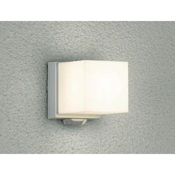 ●電球色　2700K・Ra85●人感センサー ON/OFFタイプI●ランプ付●LED電球 4.6W（E26）●白熱灯60W相当●プラスチック シルバー塗装●アクリル 乳白（マット）●巾130 高150 出165mm 0.7kg●10VA●点...