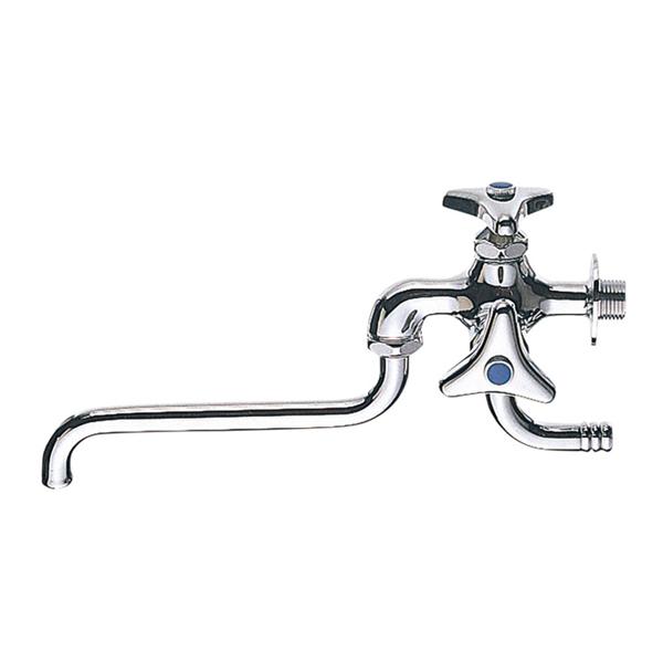 ●上のハンドルで吐水口部、横のハンドルでホース接続部に吐水します。●吐水口 PA10J-60X-16●ホース接続部 PT32◆商品型番・三栄水栓・E10A-13商品画像はイメージです。品番でのご注文となりますので、仕様やお色味などは事前にメ...