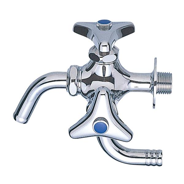 ●上のハンドルで吐水口部、横のハンドルでホース接続部に吐水します。●吐水口 PY12J-64X-16●ホース接続部 PT32◆商品型番・三栄水栓・F12A-13商品画像はイメージです。品番でのご注文となりますので、仕様やお色味などは事前にメ...