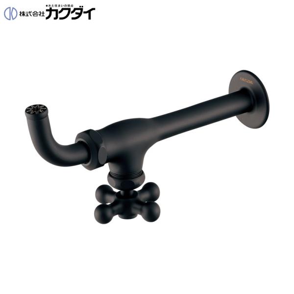 711-506-13 カクダイ 洗面用蛇口 ALTER[壁][単水栓][横水栓][スパウト120mm][パイプ上向き2.1.0][一般地]
