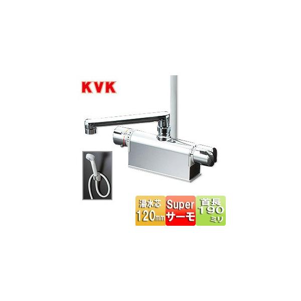 価格.com - KVK デッキ形サーモスタット式シャワー(取付ピッチ120mm) KF771YT (水栓金具) 価格比較