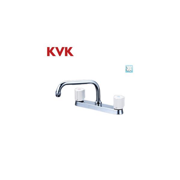 価格.com - KVK 流し台用2ハンドル混合栓(取付ピッチ204mm)240mmパイプ付(寒冷地用) KM8ZGNR2 (水栓金具) 価格比較