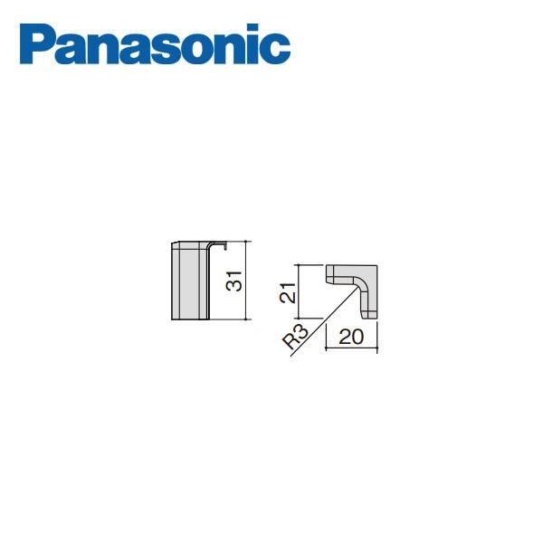 Panasonic コーナーキャップ入隅 スマート幅木用 10個入 QPE111HY【カラー】ソフトウォールナット柄：QPE111HYUY / ウォールナット柄：QPE111HYTYチェリー柄：QPE111HYCY / イデアオーク柄：QP...