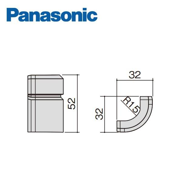 Panasonic Rコーナーキャップ 幅木5型用 10個入 QPE115ARY【カラー】ソフトウォールナット柄：QPE115ARYUY / ウォールナット柄：QPE115ARYTYチェリー柄：QPE115ARYCY / グレージュアッシュ...