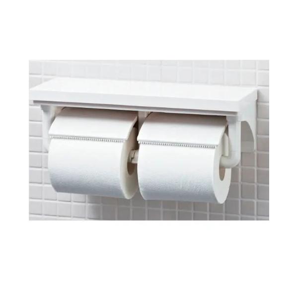 ≪LIXIL CF-AA64/BW1≫　棚付2連紙巻器