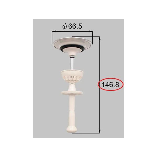 本体×１本部品はQUA158の代替部品です。長さ違いの類似品にご注意ください。寸法：直径６６．５ミリ×高さ１４６ミリ