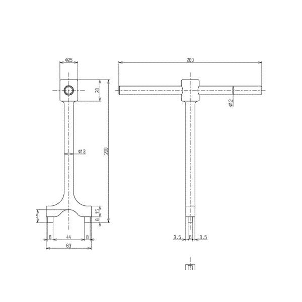≪TOTO TZ41≫ 締付工具（掃除流し排水金具用）