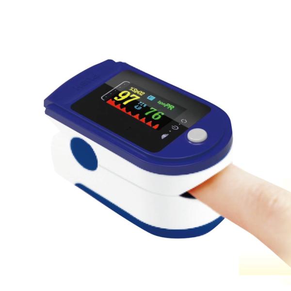 話題!家庭用の酸素濃度メーター【サイズ（約）】57×32×33mm【重量（約）】48g【電源】単4アルカリ電池×2（別売り）【付属品】説明書【体調指数：50〜100％ 誤差±2％】【脈拍数：30〜250bpm 誤差±2％】【脈拍元気指数：2...