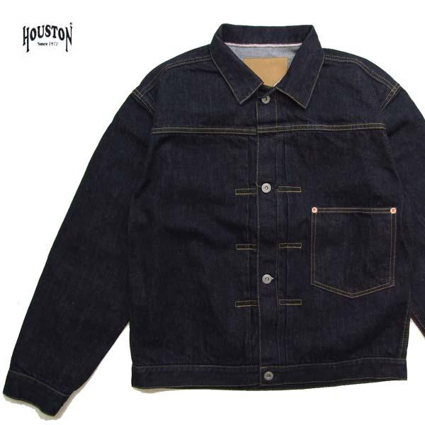 Houston(ヒューストン)の定番国産デニムシリーズ#51337の大戦モデルバージョンですWW2の物資統制のもと、フロントボタンは４つ、フラップの無い胸ポケットが大戦モデルの特徴さらに襟裏、ベルト裏など随所にセルビッチを多用し背面はハギ入...