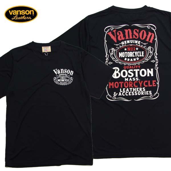 VANSONの新作DRY　半袖Tシャツです速乾に優れた薄くて着心地の良いTシャツですツーリングやフェスなど野外でのレジャーにピッタリのお洒落で動きやすい一着です!□カラー：ブラック□素材：ポリエステル100% □サイズ詳細：(約/cm) Ｍ...