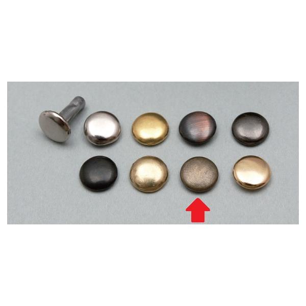 クラフト社両面カシメ小サイズ：Φ6×足7mm入数：10コ入カラー：アンティーククリックポスト(メール便)選択可。クリックポスト(メール便)は、代金引換不可です。また、不達・紛失等、郵便事故の際の内容品補償はございませんので、ご了承願います。