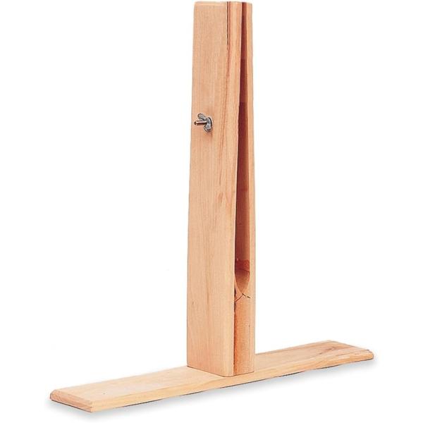 ネジ止めで押えるだけのシンプルポニー。サイズ：<タテ38×ヨコ37>cm 挟む深さ約12cmまで