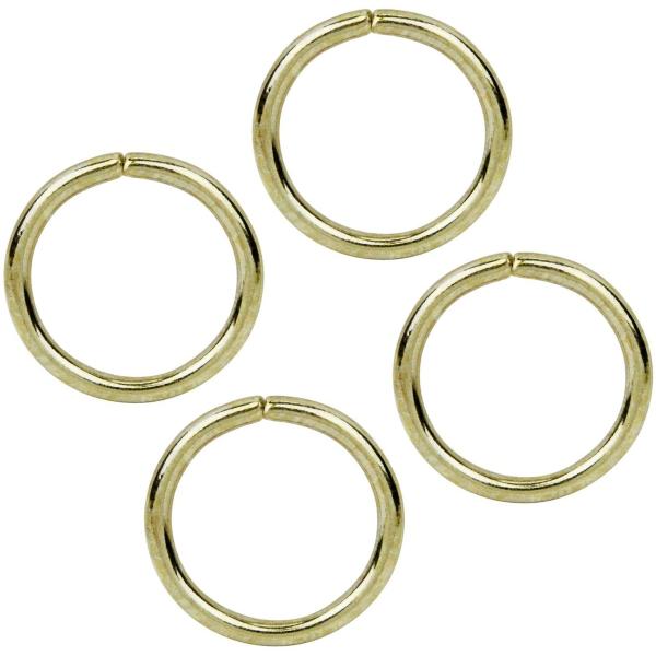 協進エル 丸カン4コ入りサイズ：30/4mm(内径/太さ)カラー：ゴールドクリックポスト(メール便)選択可。クリックポスト(メール便)は、代金引換不可です。また、不達・紛失等、郵便事故の際の内容品補償はございませんので、ご了承願います。