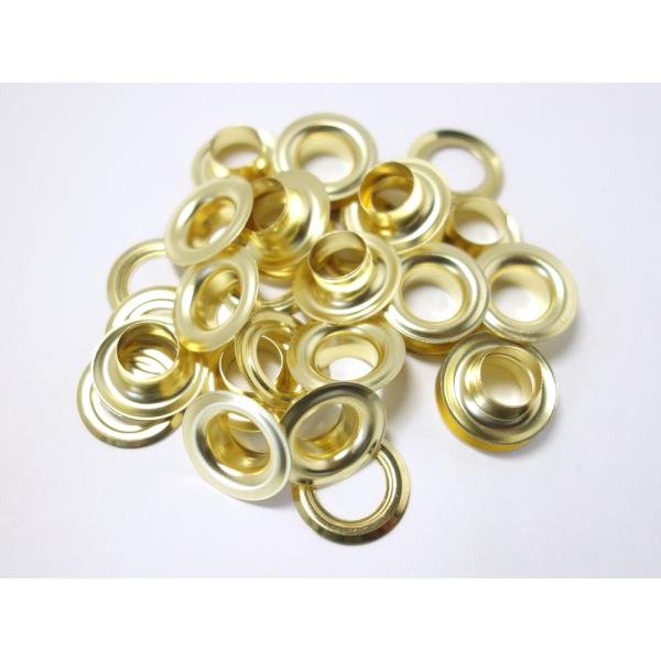 ハトメリング No.25 協進エルカラー：ブラス内容量：20コ入サイズ（外径×高さ×内径）：19×7×10mmクリックポスト(メール便)選択可。クリックポスト(メール便)は、代金引換不可です。また、不達・紛失等、郵便事故の際の内容品補償はご...