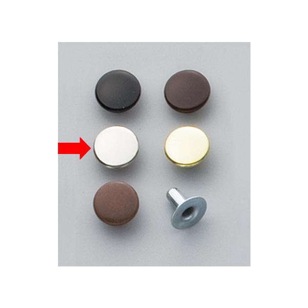 片面カシメ 中カラー：ニッケルサイズ：直径9mm 足の長さ6.5mm内容量：20コ打ち棒はカシメ打ち中、ハトメ抜きは10号を使用します。クリックポスト(メール便)選択可。クリックポスト(メール便)は、代金引換不可です。また、不達・紛失等、郵...