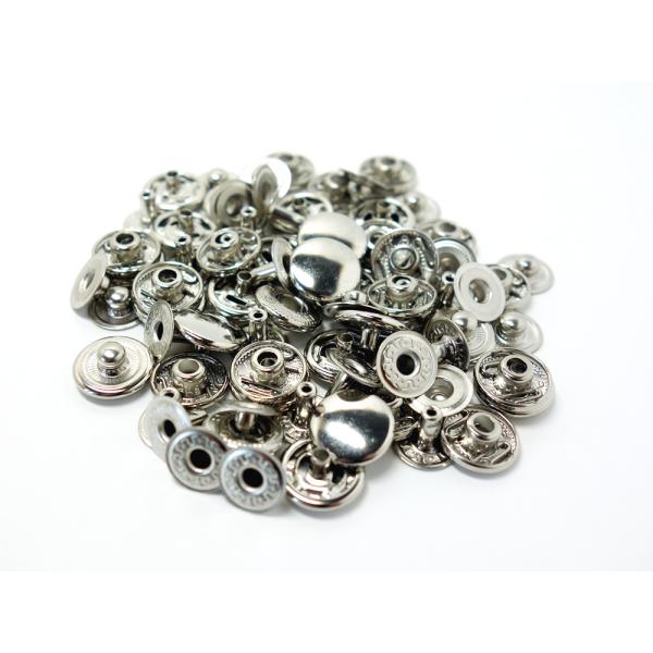 バネホック 大（No.5）カラー：ニッケルサイズ：φ13mm 足の長さ7mm20コ入りクリックポスト(メール便)選択可。クリックポスト(メール便)は、代金引換不可です。また、不達・紛失等、郵便事故の際の内容品補償はございませんので、ご了承願...